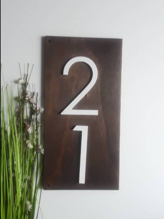 Address Sign 3D Address Sign Address Plaque Wood and PVC | Etsy