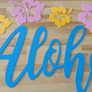 Aloha Metal Sign | Cursive Aloha Sign | Script Aloha Sign Explorer Sign ...