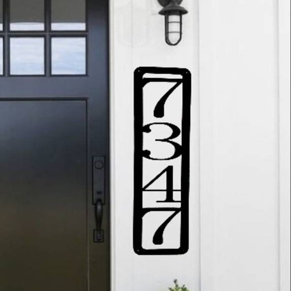 Vertical Address Plaque - Etsy