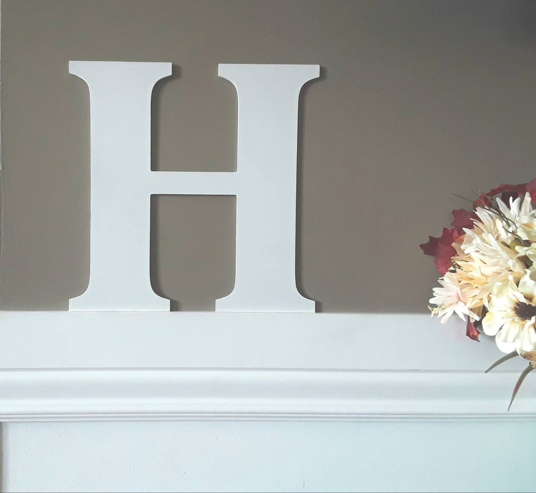 Monogram Wood Letter: Family Initial Sign, Kids Room Decor - Etsy