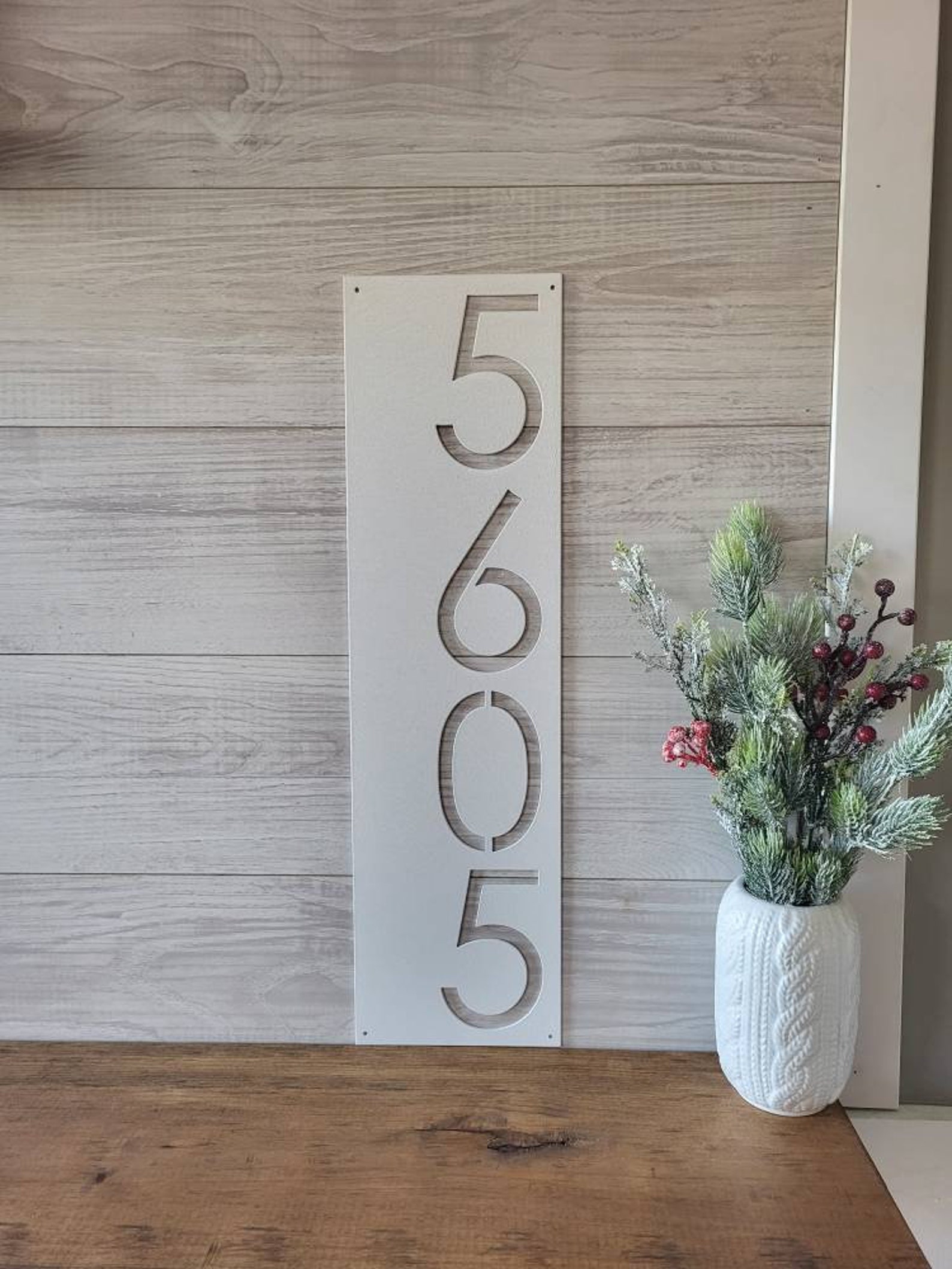 Modern Address Plaque Metal Address Sign Vertical Address Sign - Etsy