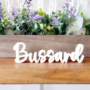 Freestanding Last Name Sign | Personalized Name Sign | Kids Room Sign ...
