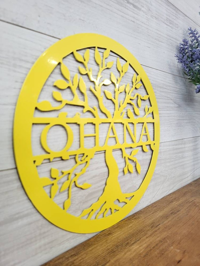 Ohana Sign Ohana Tree of Life Sign Family Tree Sign Metal - Etsy