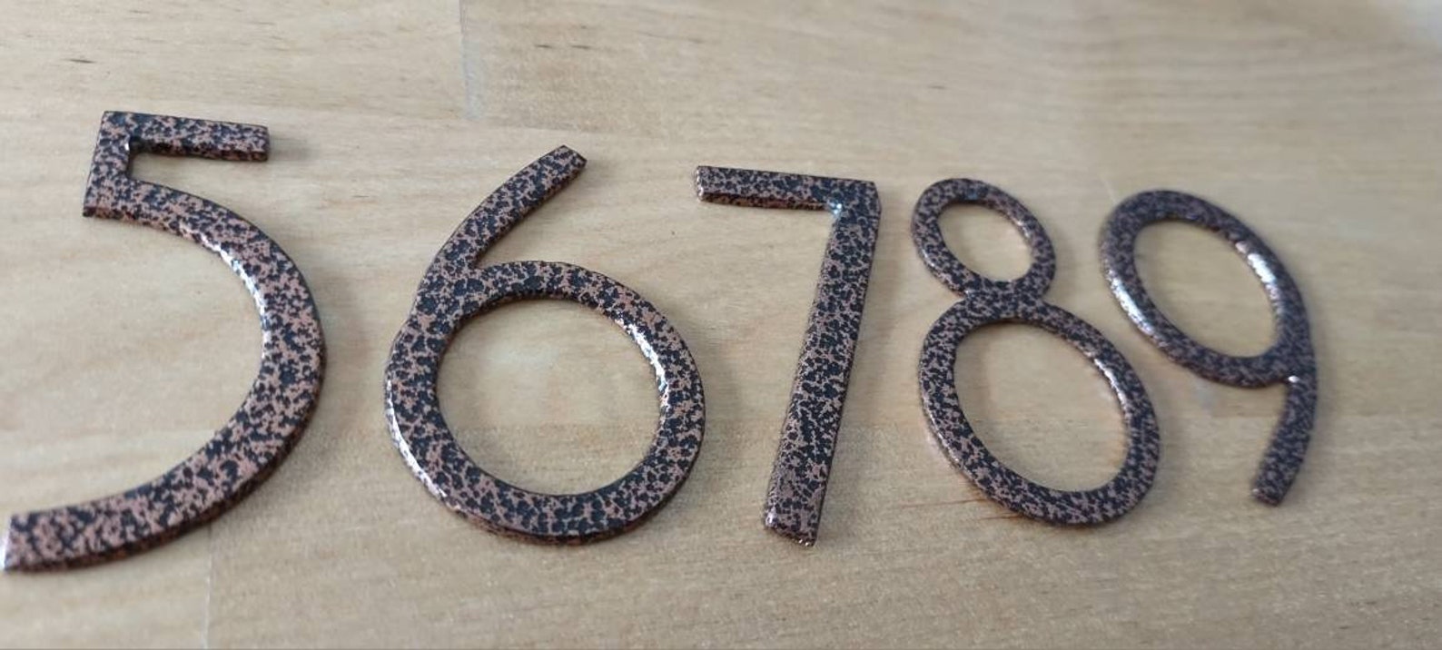 2 Inch Modern Mailbox Numbers Metal Address Numbers and - Etsy