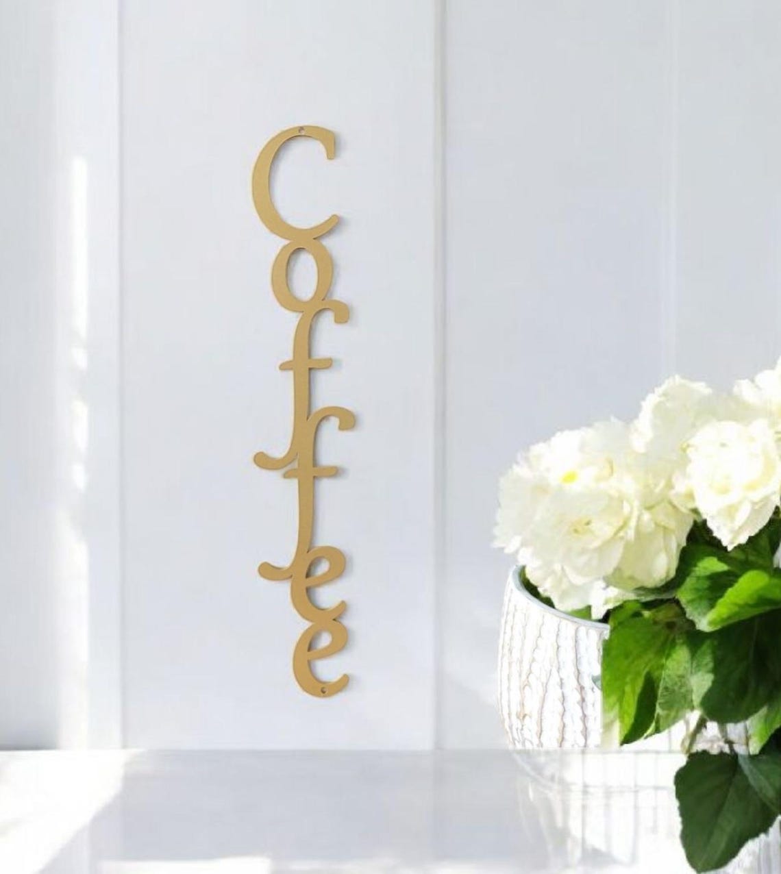 Vertical Coffee Bar Sign | Kitchen Decor | Coffee Metal Art | Metal ...