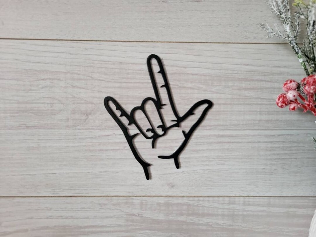 ASL I Love You Sign I Love You Sign American Sign Language - Etsy