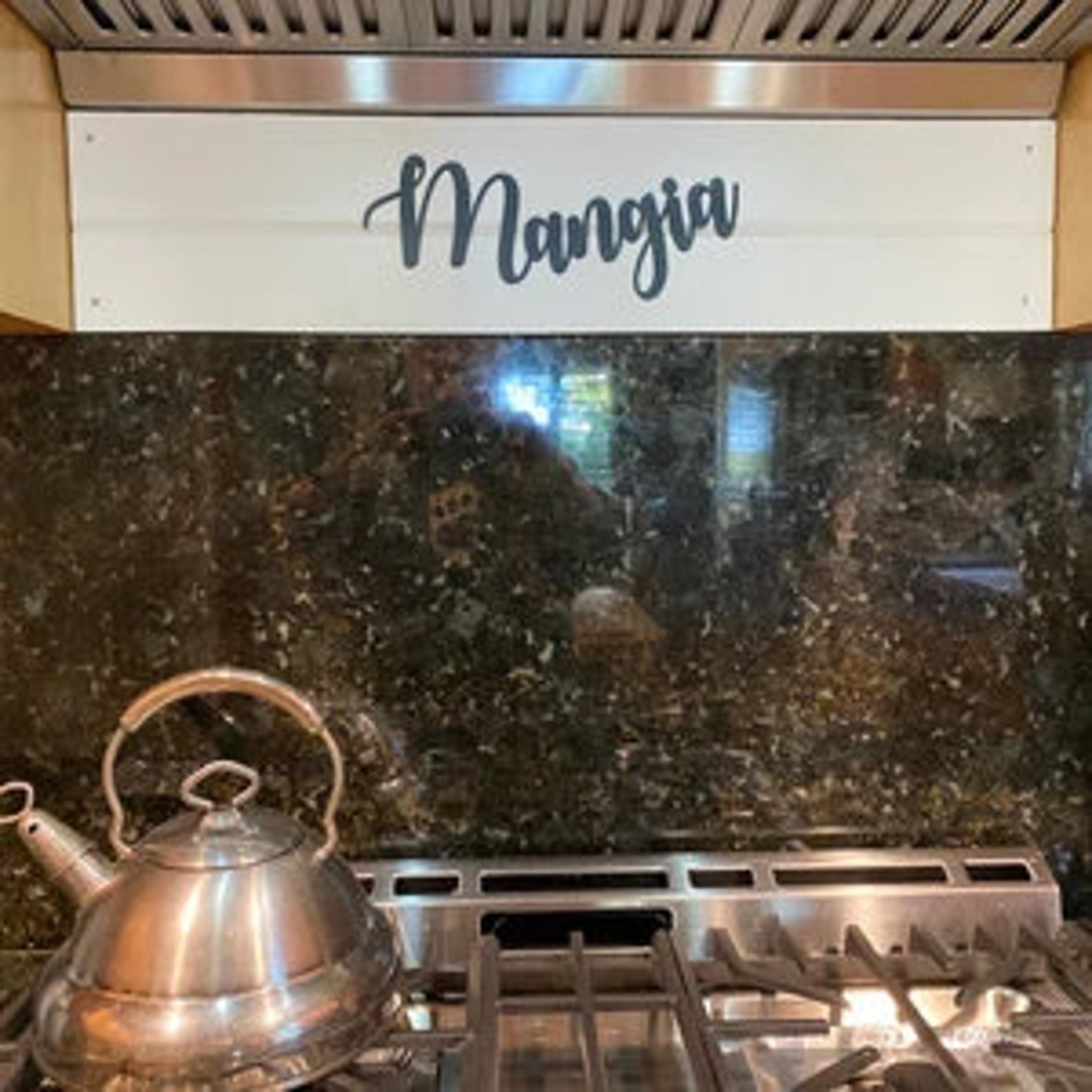 Mangia Sign Mangia Metal Sign Italian Kitchen Decor Eat - Etsy