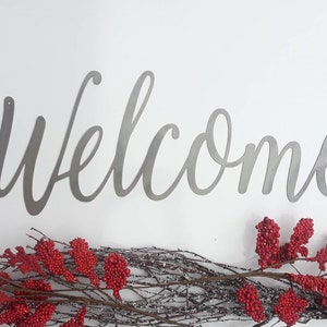 Welcome Sign Metal Welcome Sign Custom Metal Wall Decor - Etsy