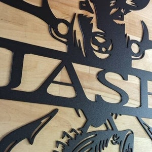 Personalized Deer Sign | Fish Sign | Last Name Sign | Metal Deer and ...