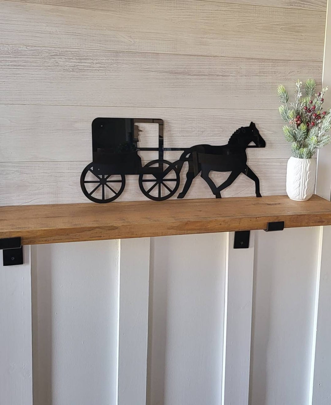 Metal Horse Buggy Sign | Horse Carriage Sign | Horse Farm Sign | Amish ...