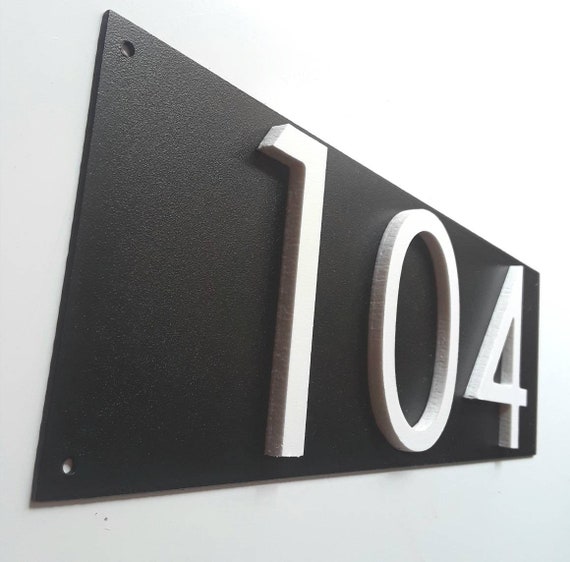 Modern Address Sign 3D Address Sign Horizontal Address | Etsy