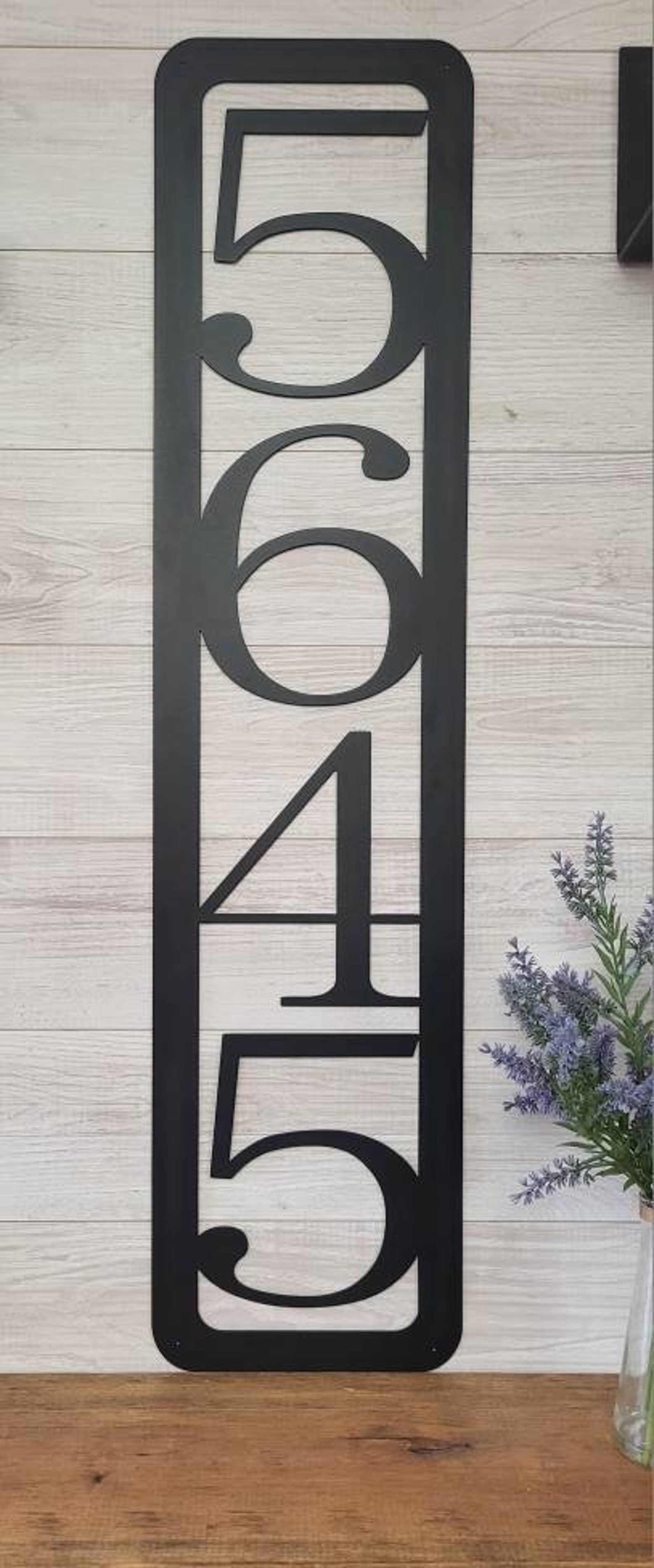 Large Vertical Address Sign House Number Sign Industrial - Etsy