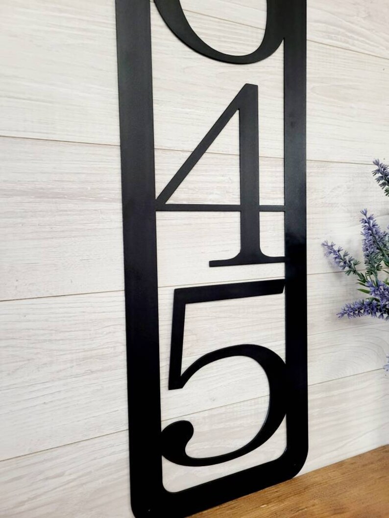 Large Vertical Address Sign House Number Sign Industrial - Etsy