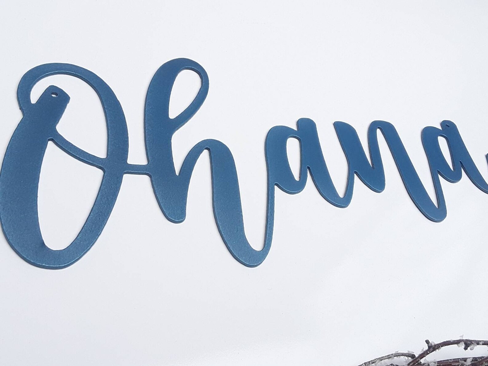 Ohana Sign Metal Ohana Sign Cursive Ohana Sign Hawaii - Etsy