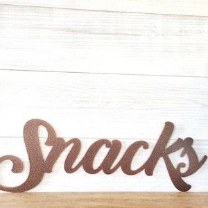 Drinks & Snacks Sign Drink Bar Sign Snack Bar Sign - Etsy