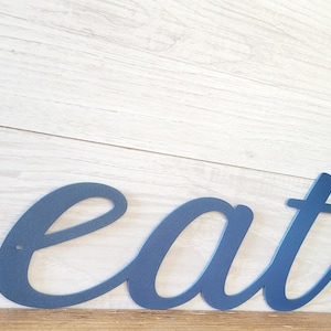 Metal Eat Sign | Cursive Eat Sign | Dining Room Decor | Cursive Metal ...