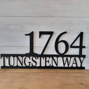New Home Address Sign | Modern House Numbers | Home Builder | Street ...