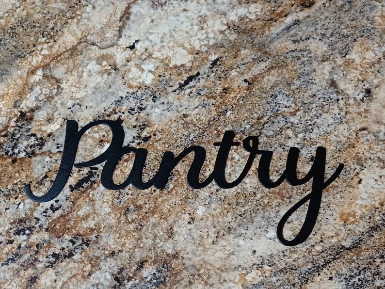 Pantry Sign | Metal Pantry Sign |cursive Pantry Sign | Farmhouse Style ...