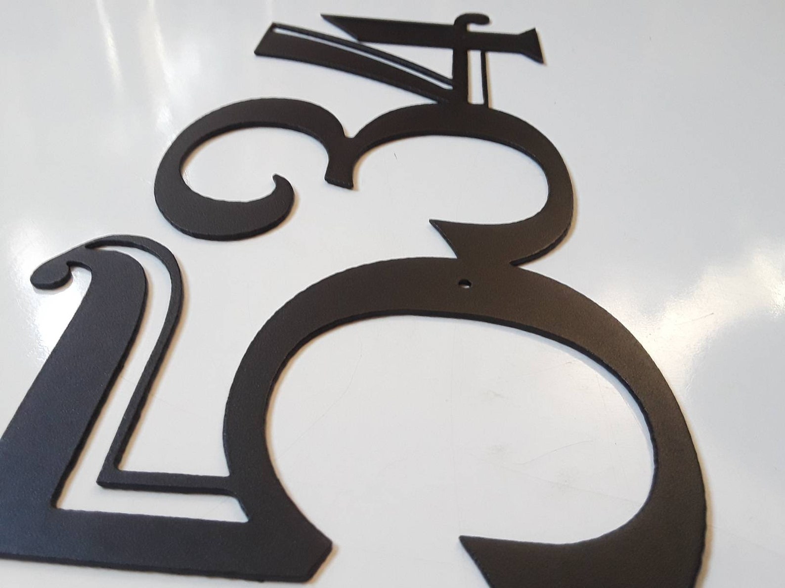 Modern House Numbers Sign Metal House Number Custom Metal - Etsy