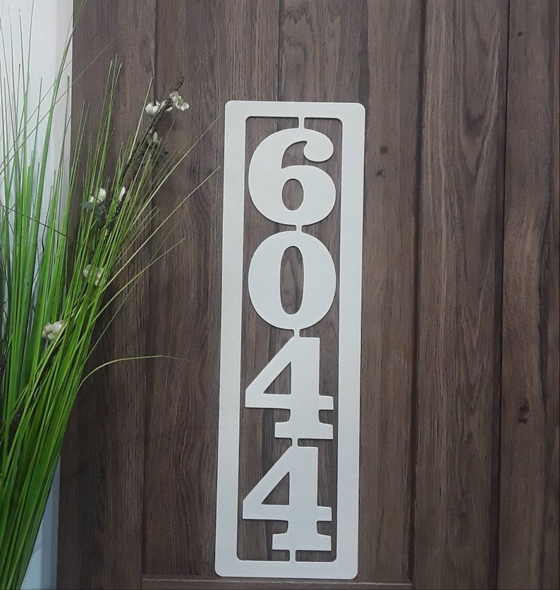 Large Vertical Address Sign House Number Sign Industrial - Etsy