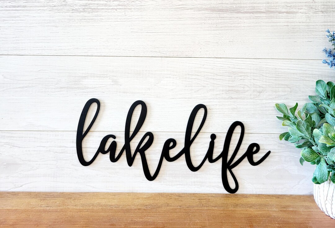 Lakelife Sign | Metal Metal Lake Life Sign | Lakehouse Decor | Lakelife ...