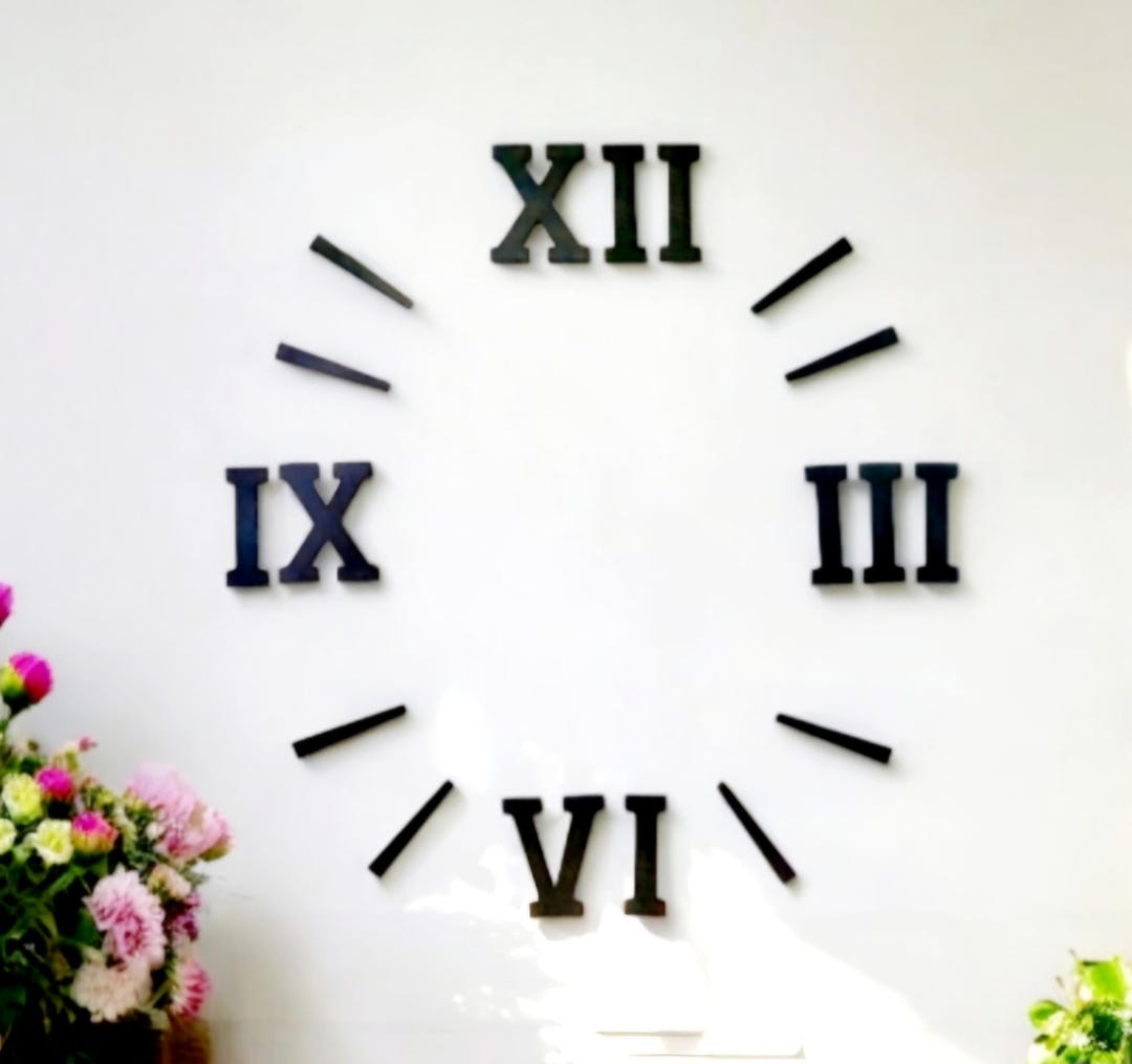 2 Inch Roman Numeral Clock Numbers | Roman Numeral Numbers | DIY Clock ...