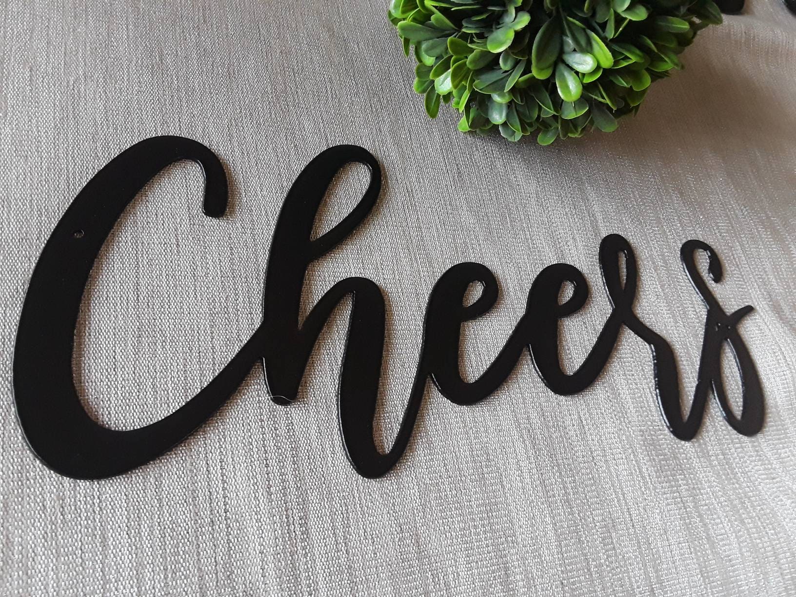 Cheers Sign Metal Cheers Sign Script Cheers Sign Script | Etsy
