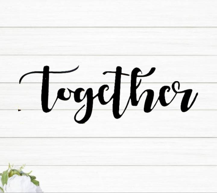 Together Sign Cursive Together Sign Metal Together Sign | Etsy