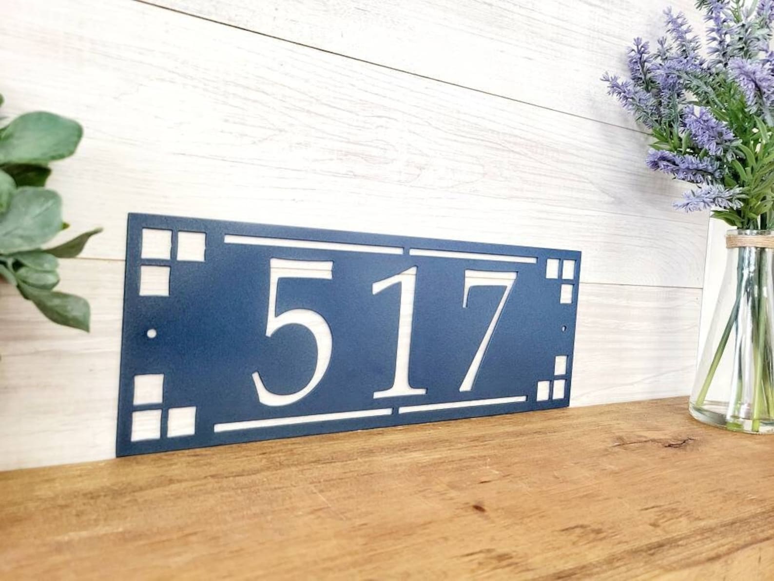 Arts and Craft Address Sign | Craftsman Address Plaque | Mission Style ...
