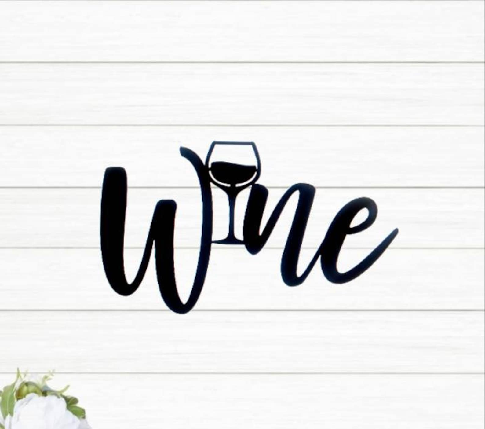 Wine Sign Metal Wine Glass Sign Cursive Wine Sign - Etsy Australia