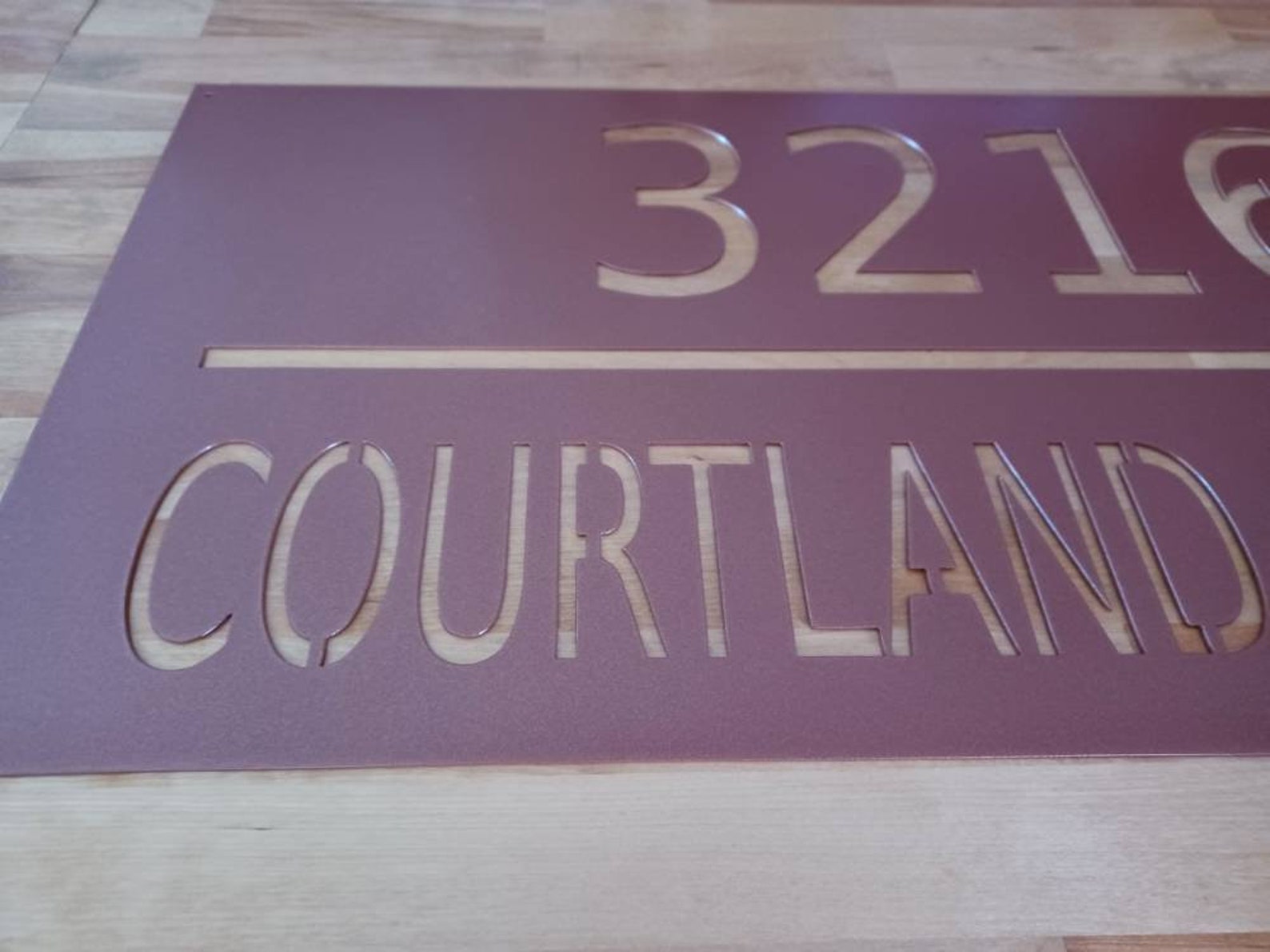 Modern Address Sign Custom Metal Address Sign Rectangle - Etsy