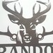 Personalized Deer Sign | Fish Sign | Last Name Sign | Metal Deer and ...