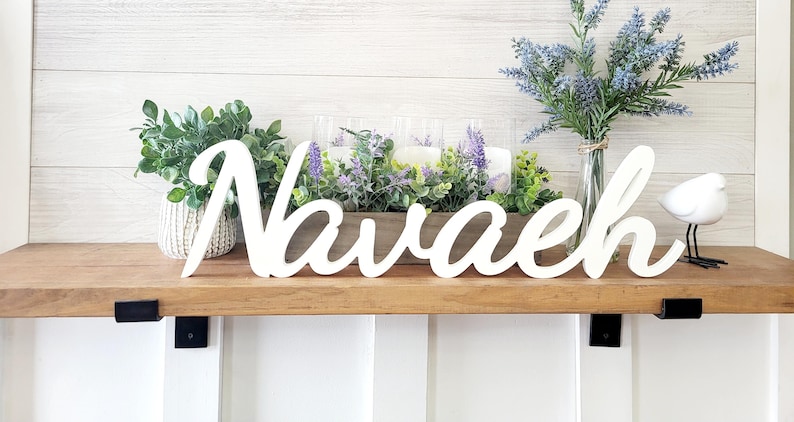 Freestanding Name Sign | Sweet 16 Party Décor | Custom Script First ...