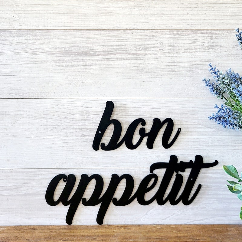Bon Appetit Sign - Etsy