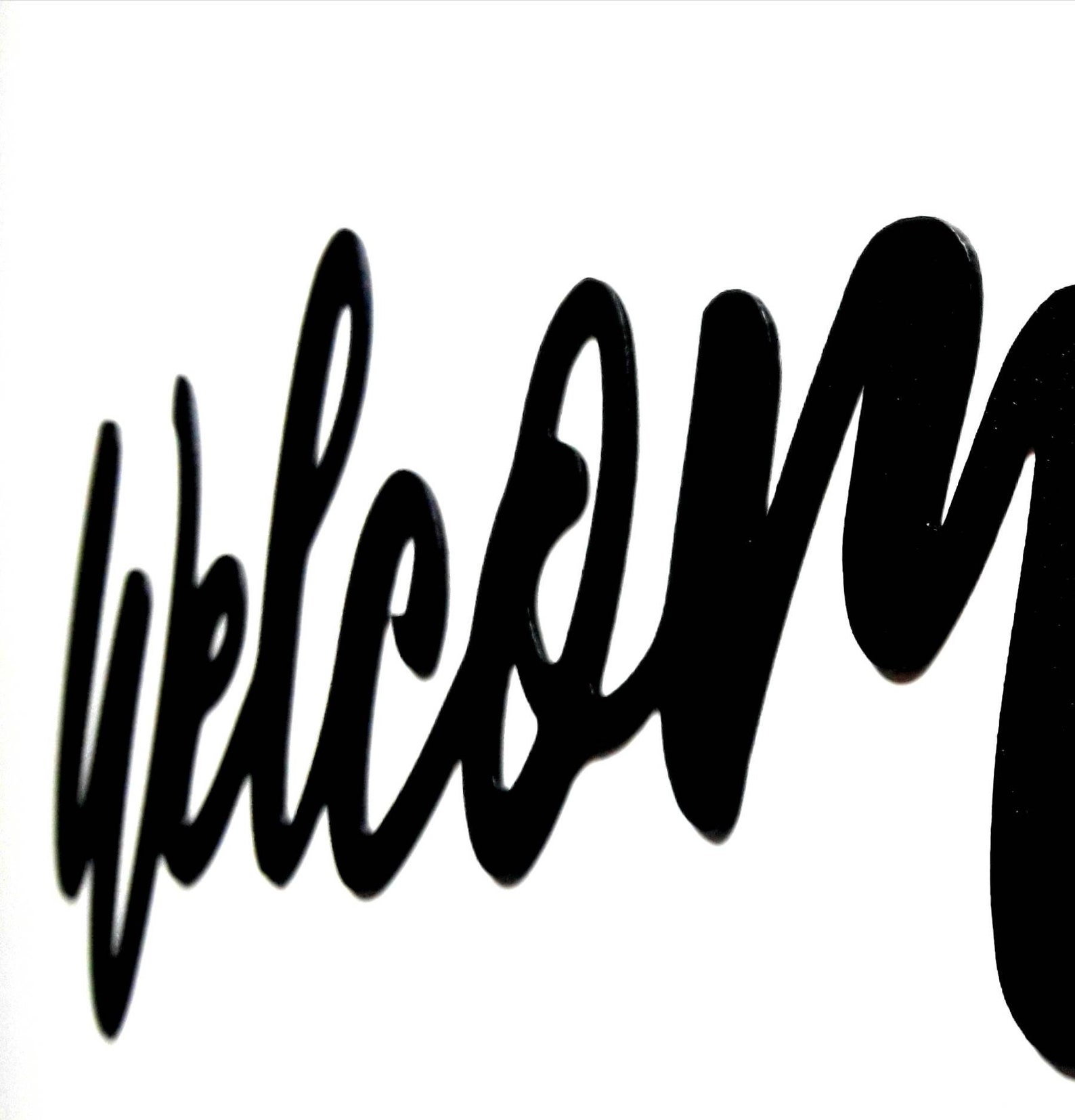 Welcome Sign Cursive Welcome Wood Sign Farmhouse Style Home | Etsy