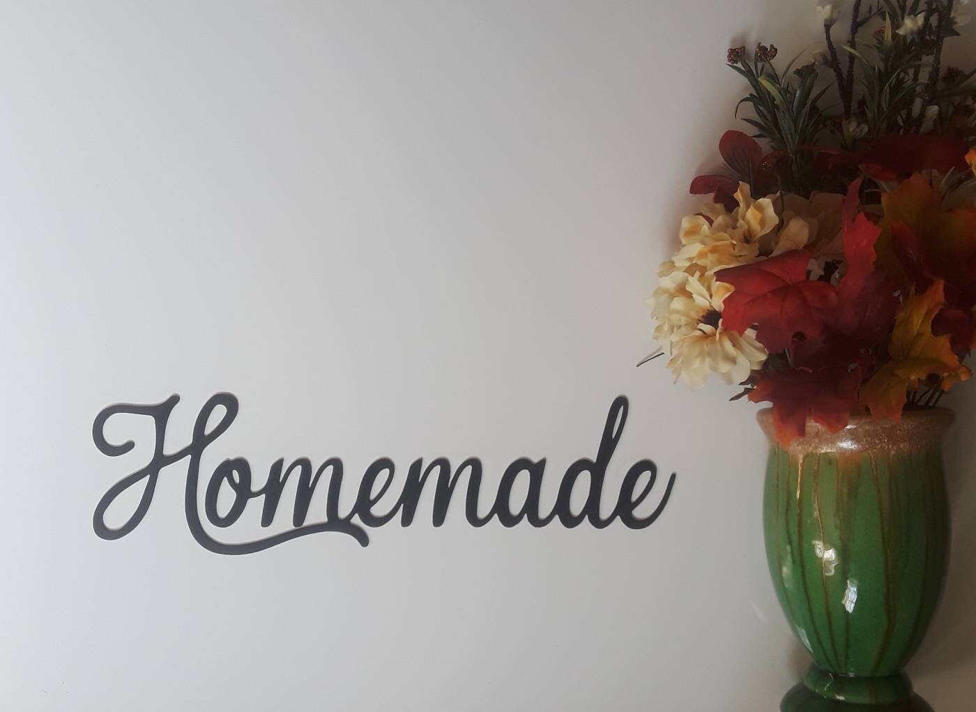 Homemade Farmhouse Kitchen Sign Home-made Metal Sign Rustic | Etsy