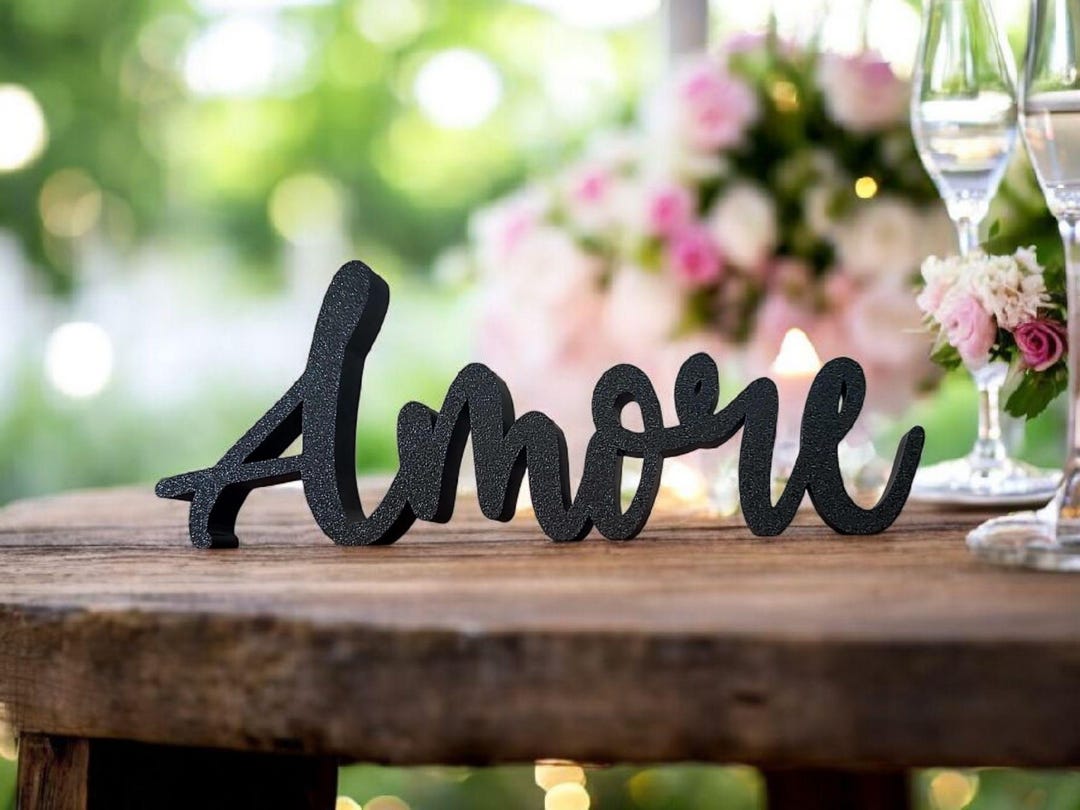 Freestanding Amore Sign | Italian Word for Love Sign | Modern Farmhouse ...