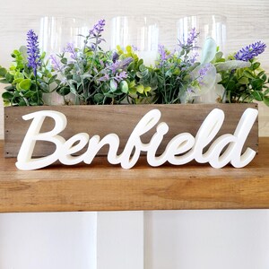 Freestanding Last Name Sign | Personalized Name Sign | Kids Room Sign ...