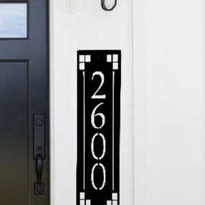 Arts and Craft Address Sign Craftsman Address Plaque - Etsy