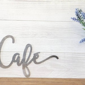 Café Sign | Coffee Bar Sign | Metal Cafe Sign | Metal Coffee Bar Sign ...