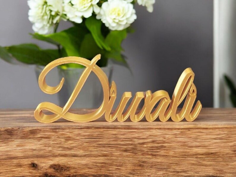 Diwali Sign | Freestanding Diwali Candle Sign | Fall Hindu Decor ...