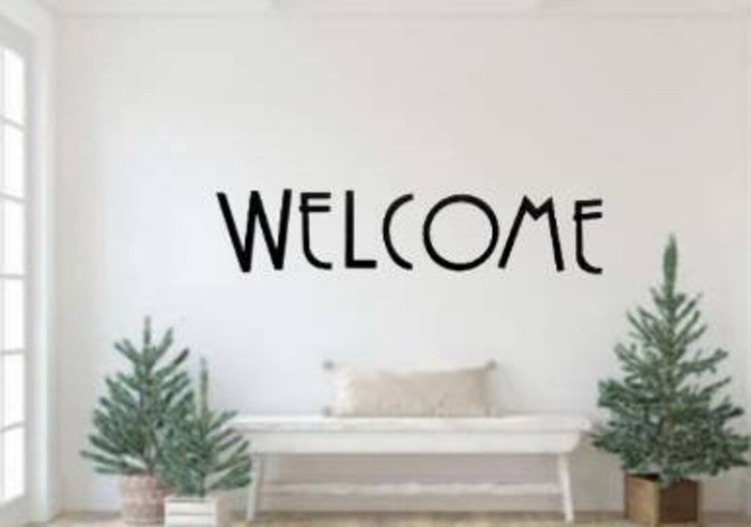 Welcome Sign Cursive Welcome Sign Metal Wall Sign Custom Metal - Etsy