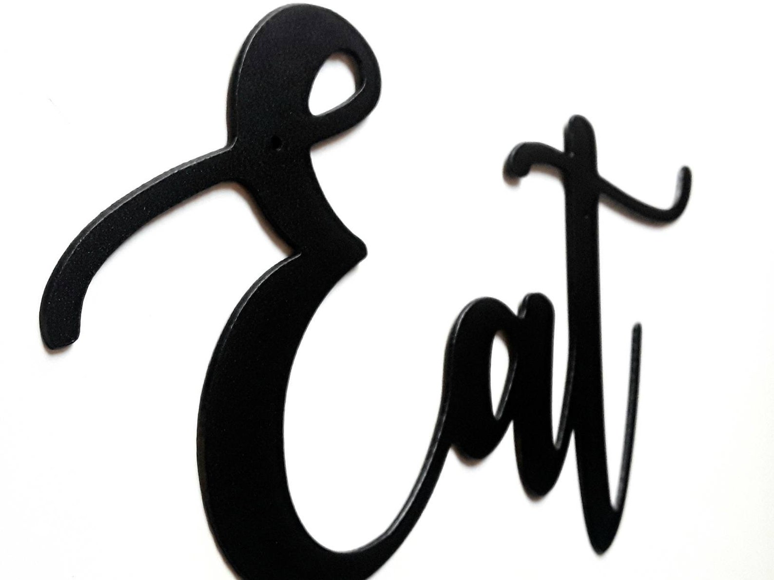 Eat Sign Cursive Eat Sign Metal Eat Sign Farmhouse Style | Etsy