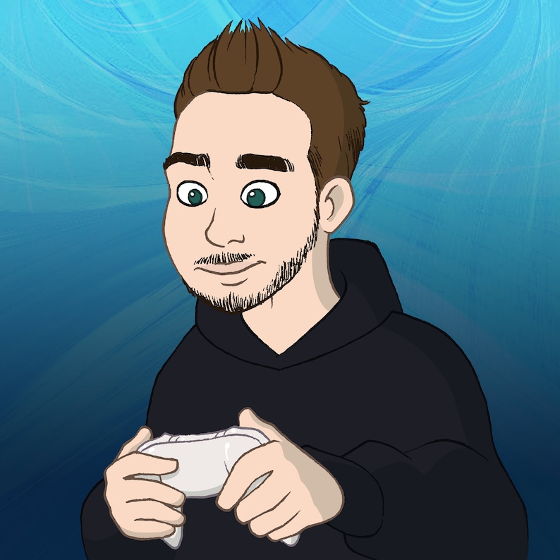 Custom Digital Portrait, Gamer Pic, Personal Portrait, Cartoon Portrait ...