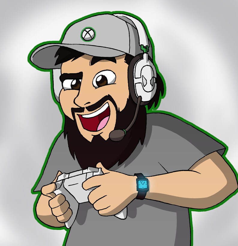 Custom Digital Portrait, Gamer Pic, Personal Portrait, Cartoon Portrait ...