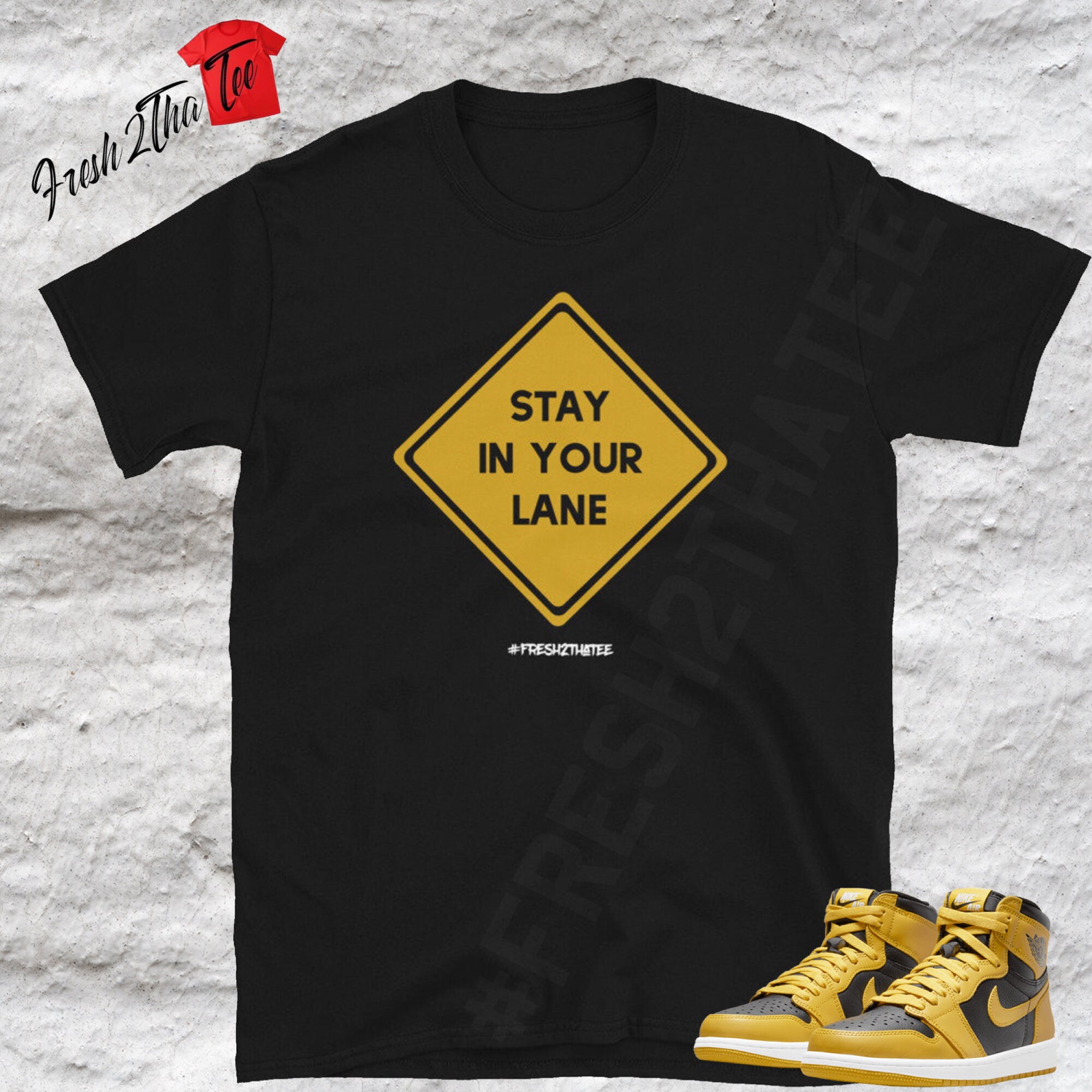 Stay in Your Lane Black Shirt Match for Jordan 1 Retro - Etsy