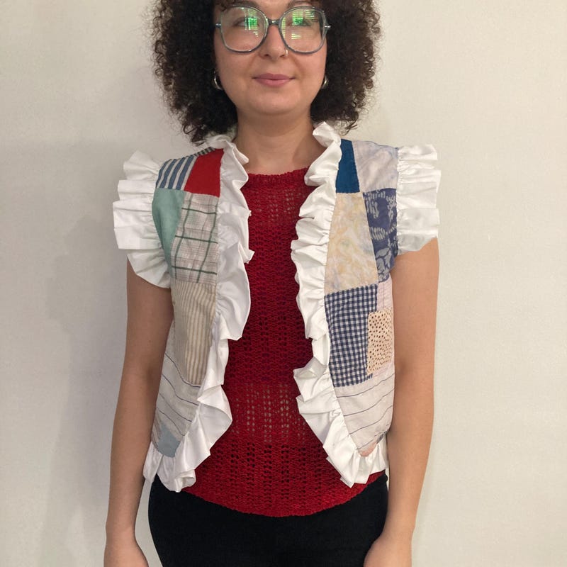 Ruffle Vest - Etsy