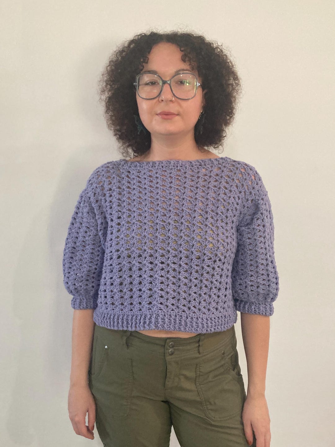 Hand Crochet Shell Stitch Top - Etsy