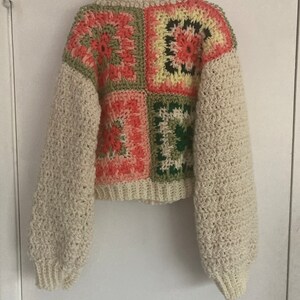 Childs Zippered Granny Square Cardigan - Etsy