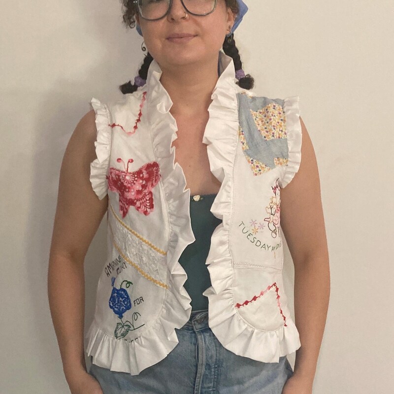 Ruffle Vest - Etsy